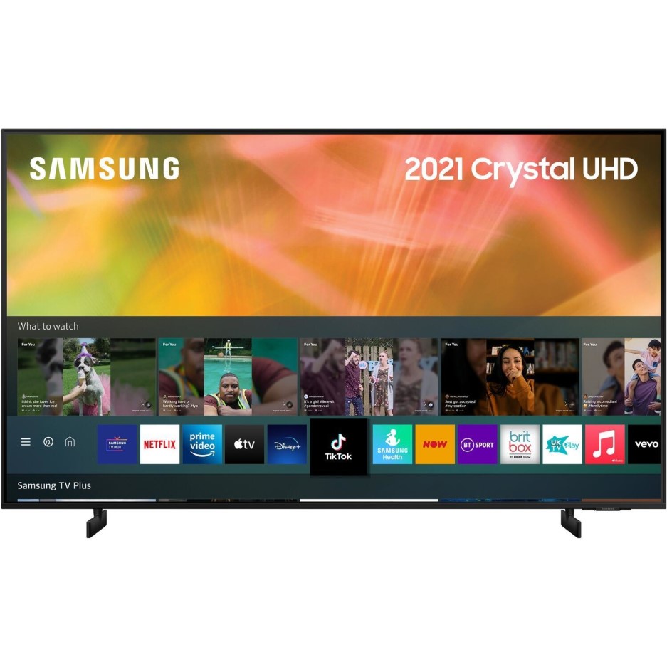 Samsung 65" AU8000 Crystal Ultra HD HDR Smart 4K TV - Laptops Direct