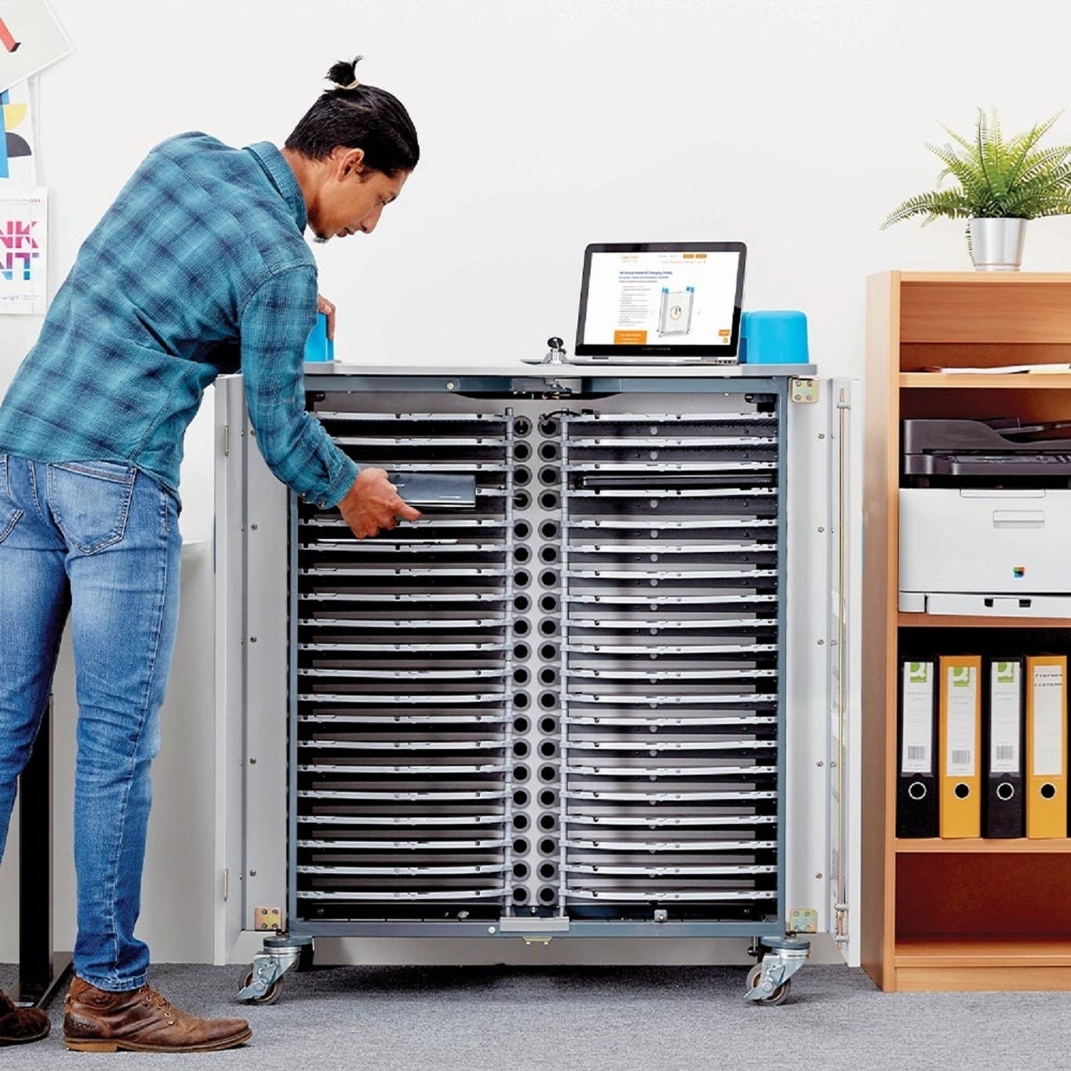 Lapcabby UniCabby 40 Horizontal - 40-Device Mobile Charging Trolley for ...