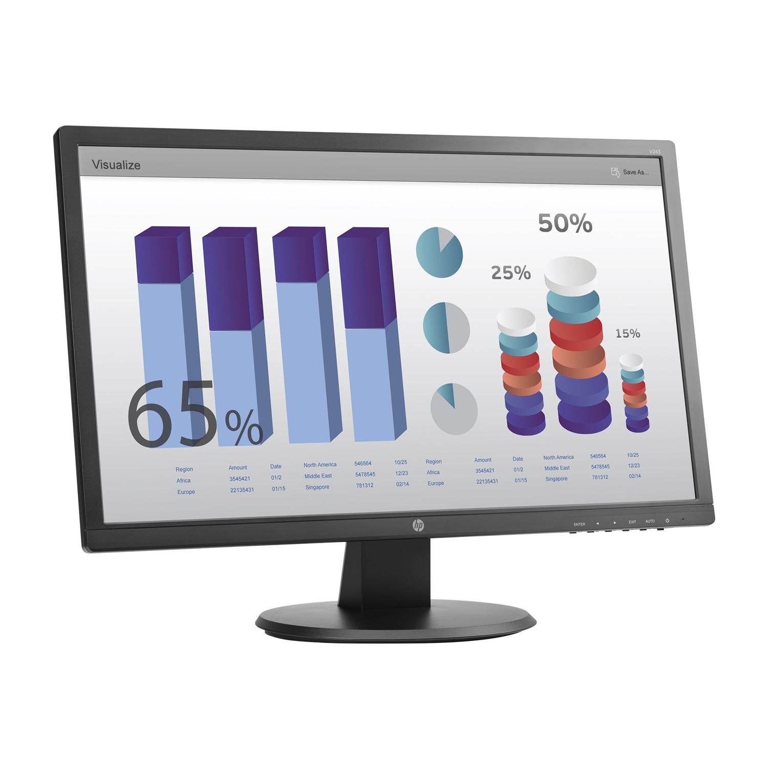 HP V243 24" Full HD Monitor - Laptops Direct