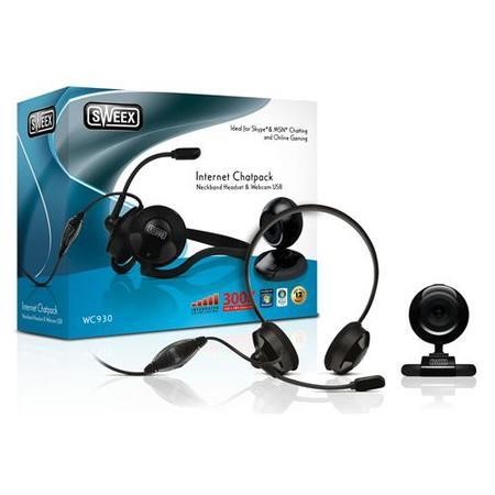 Sweex Internet Chatpack with Webcam & Headset - Black - Laptops Direct