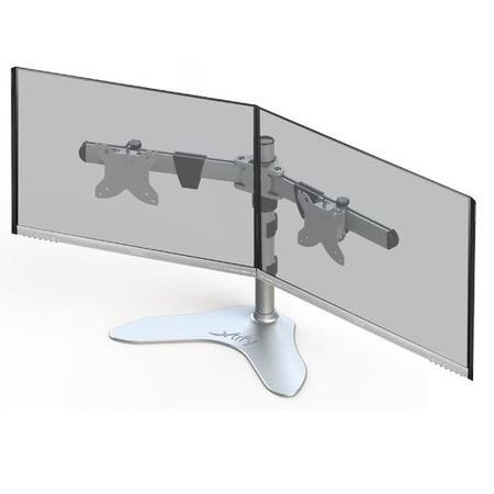 Xtrfy ST2 Monitor Stand for 2 Monitors - 15" to 24" in Silver - Laptops ...