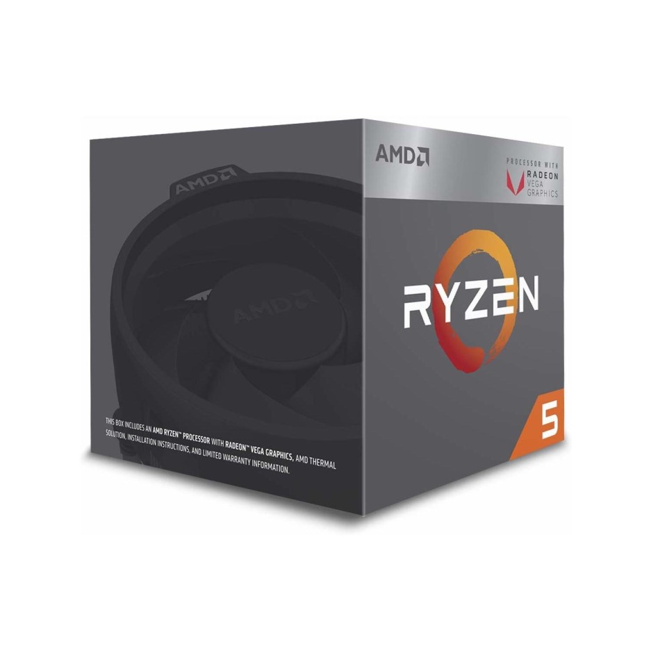 AMD Ryzen 5 2400g With Radeon Rx Vega 11 Graphics 3.6ghz Quad Core Am4 ...