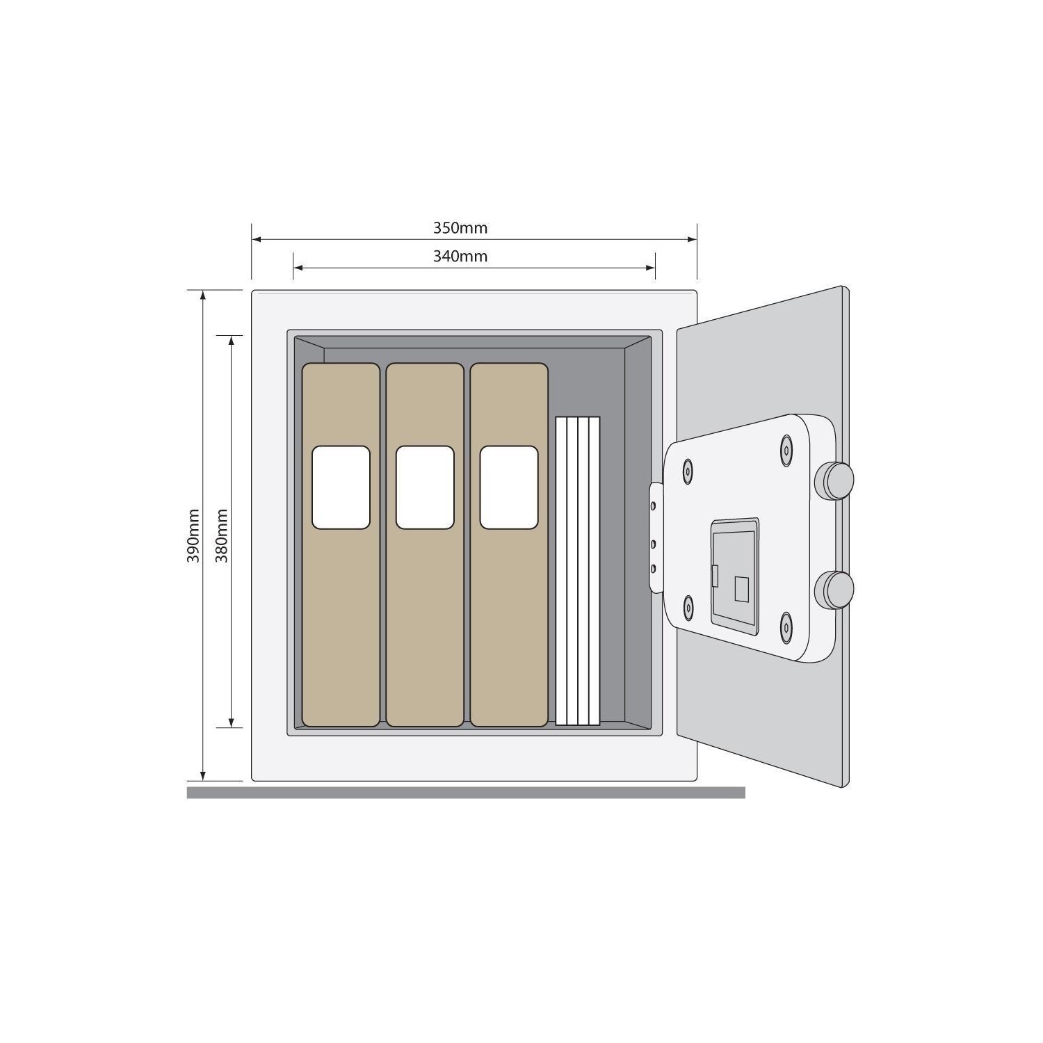 Yale Value Alarmed Safe - Large - Laptops Direct
