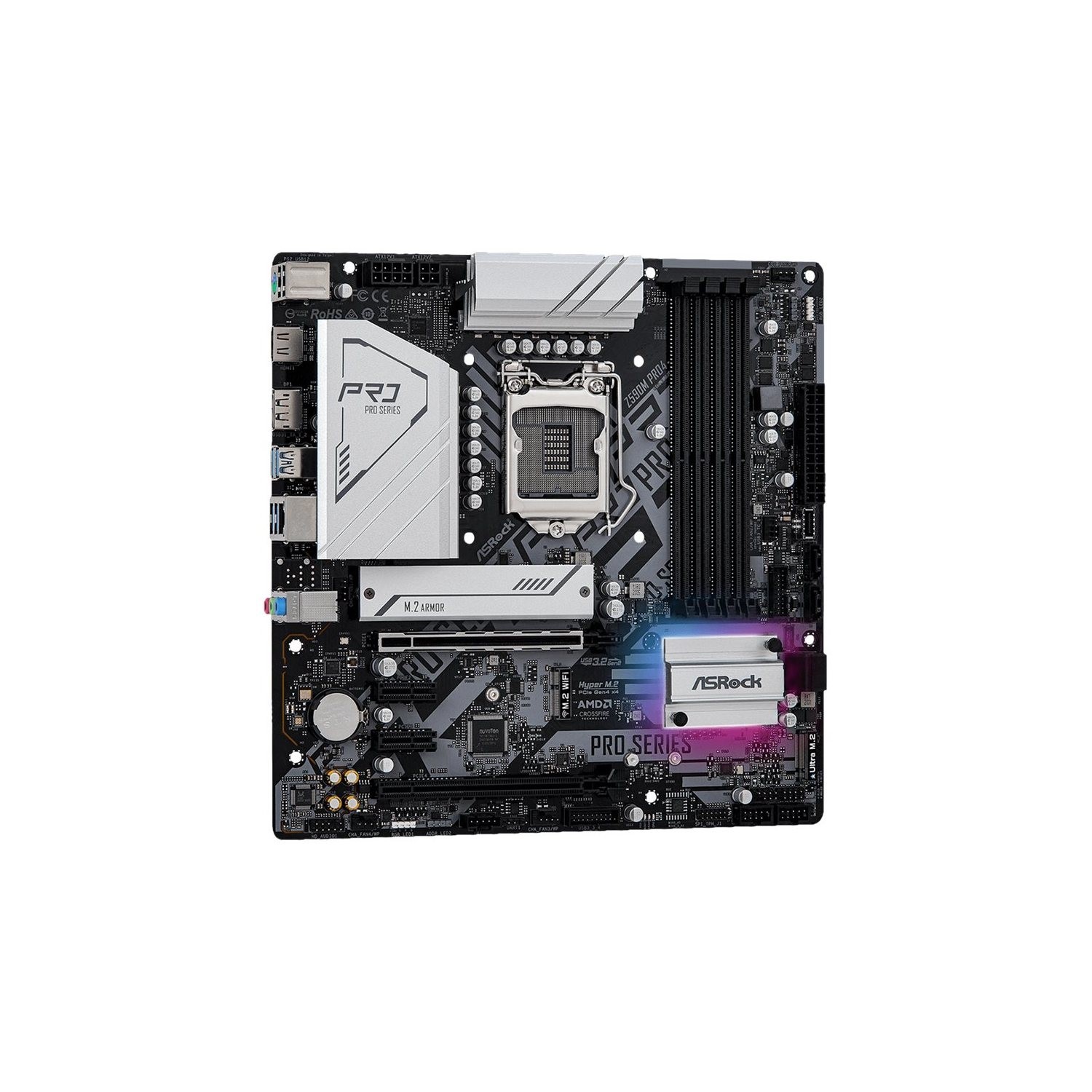 ASROCK Intel Z590M PRO4 Z590 Micro ATX Motherboard - Laptops Direct