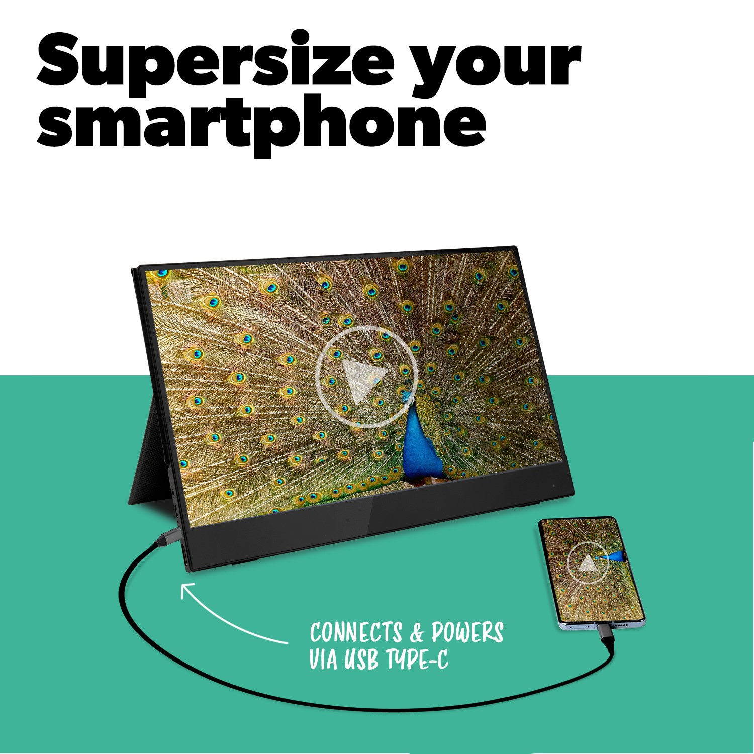 Refurbished electriQ 15.6" IPS UHD 4K Touch Screen USB-C Portable ...