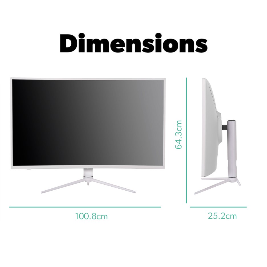 electriq 39" QHD 165Hz Curved Monitor - Laptops Direct