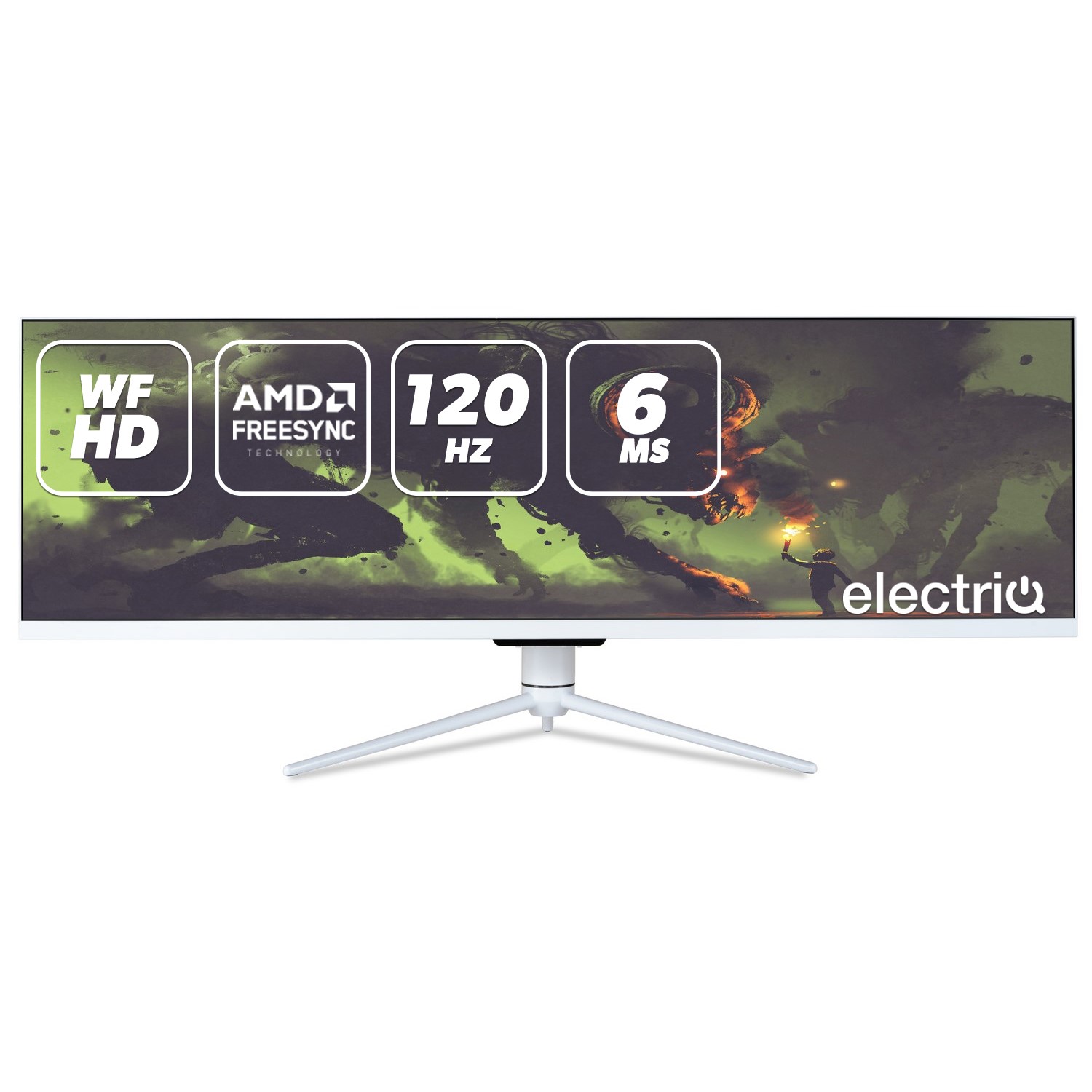 electriQ 43" Super UltraWide 120Hz Gaming Monitor - Laptops Direct