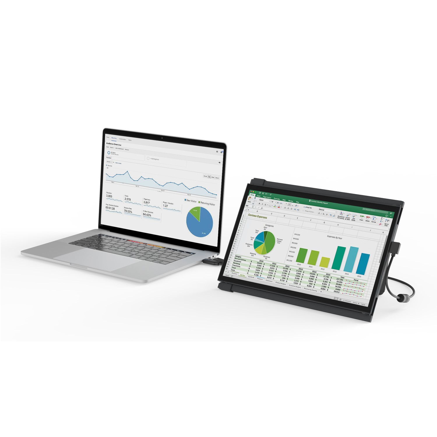 electriQ Portable DUEX Plus Screen 13.3" - Laptops Direct