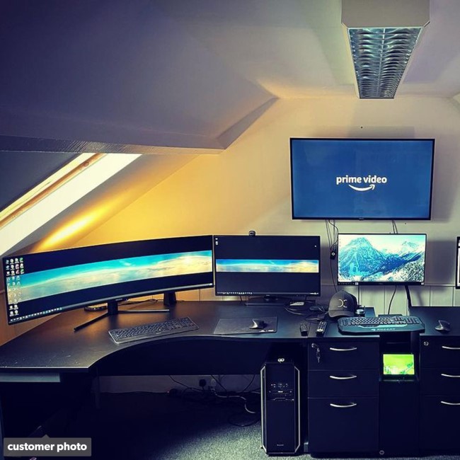 electriQ 49SUWD144FSHQ-V3 49" QLED Full HD 144Hz Super UltraWide Curved ...
