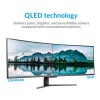 electriQ 49" QLED Double Full HD Super UltraWide FreeSync Curved Monitor - Laptops Direct