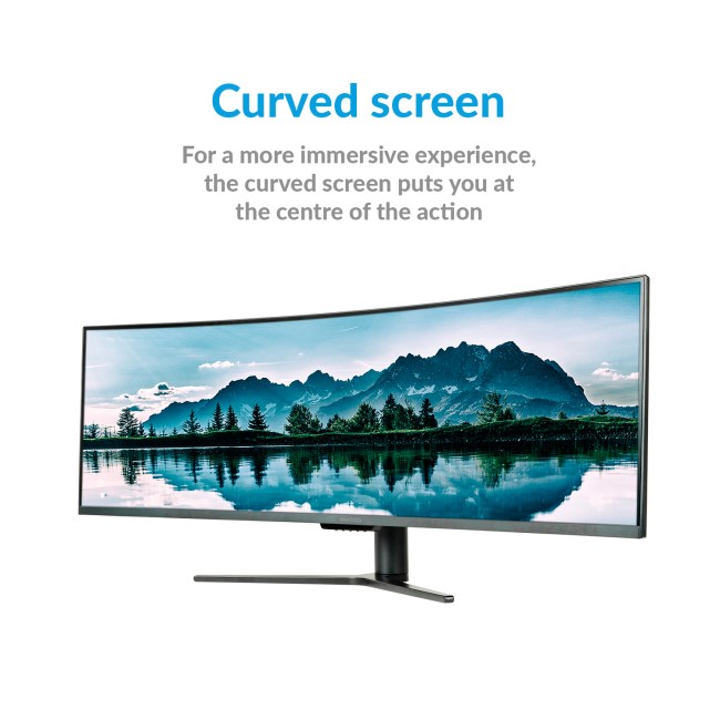 electriQ 49SUWD144FSHQ-V3 49" QLED Full HD 144Hz Super UltraWide Curved ...