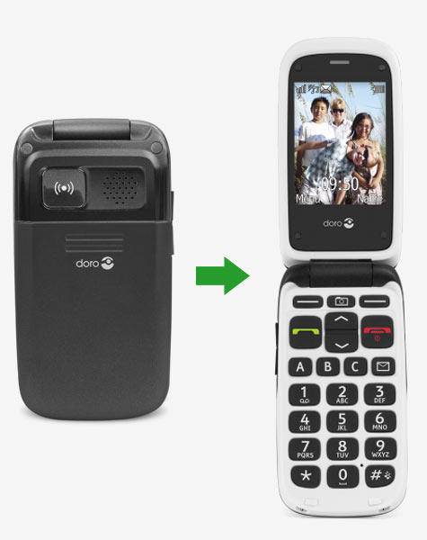 Doro PhoneEasy 612 Black/White 3G Unlocked & SIM Free - Laptops Direct