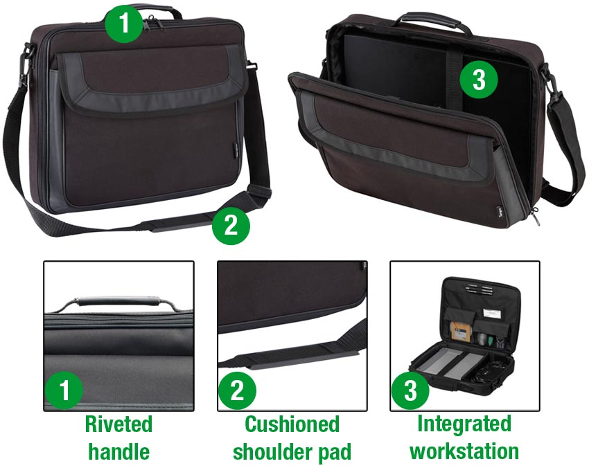 Targus Laptop Carry Case 15.6" Black - Laptops Direct