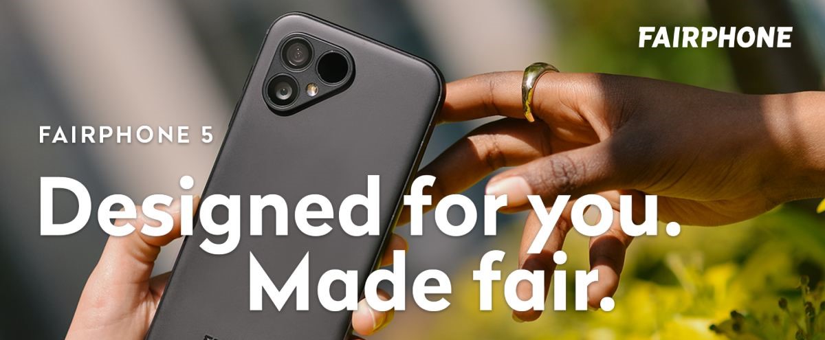 Fairphone 5 256GB 5G SIM Free Smartphone - Matte Black - Laptops Direct